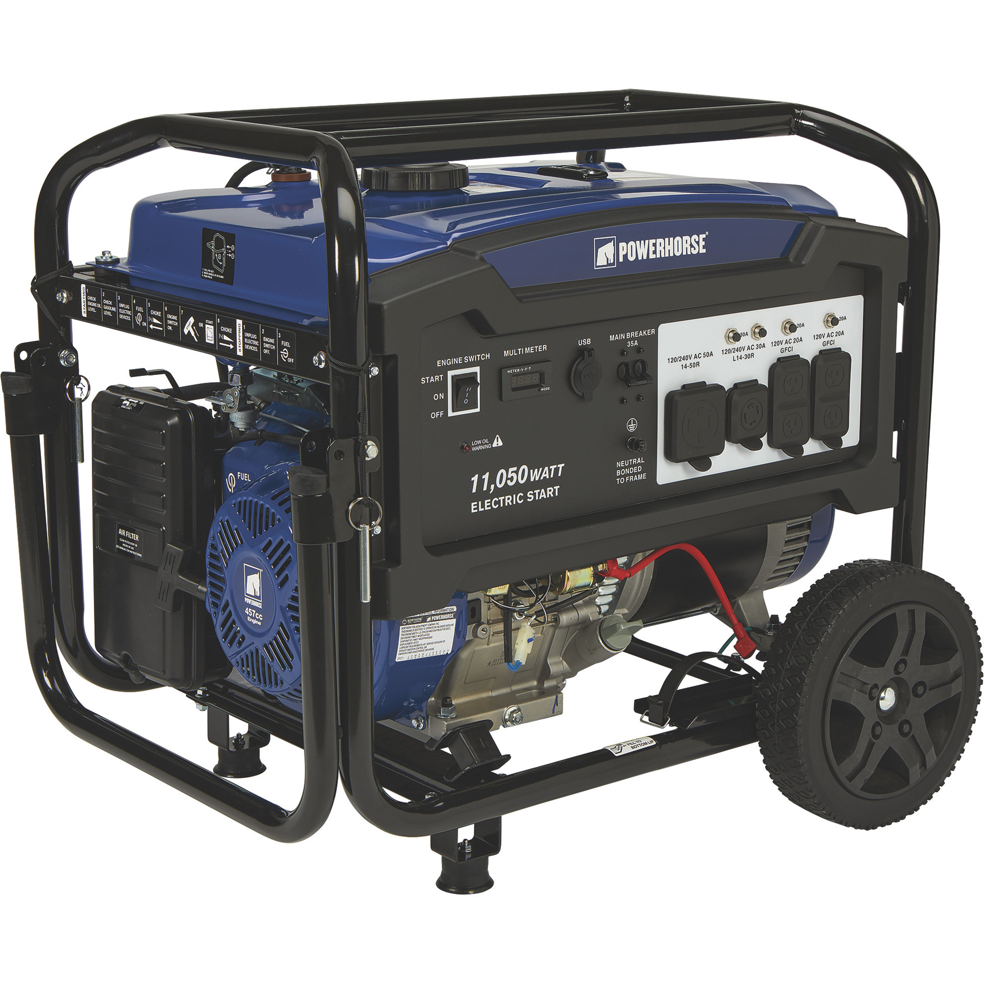 NorthStar Portable Generator with Honda GX690 Engine, 15,000 Surge Watts, 13,500 Rated Watts ...